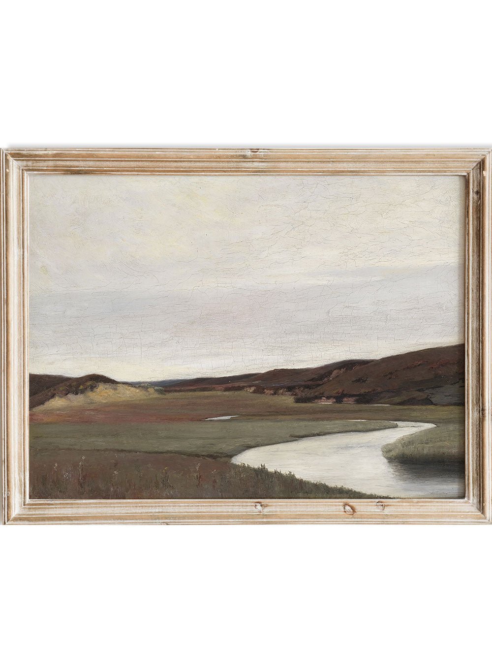 Vintage European River Landscape Art Print | Johan Rohde Painting ...