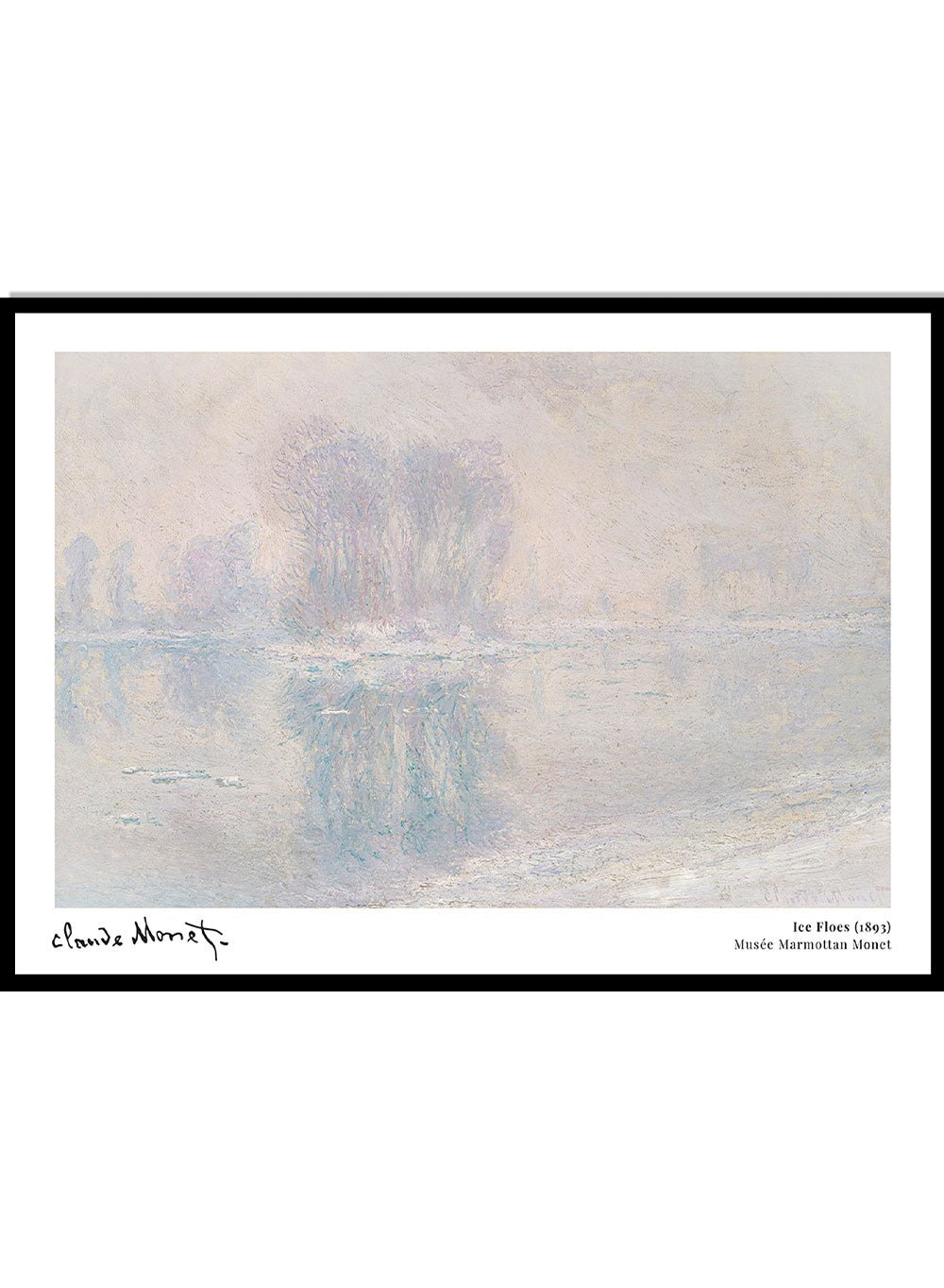 Claude Monet Ice Floes 1893 Vintage Poster Art Print – Sugar & Canvas