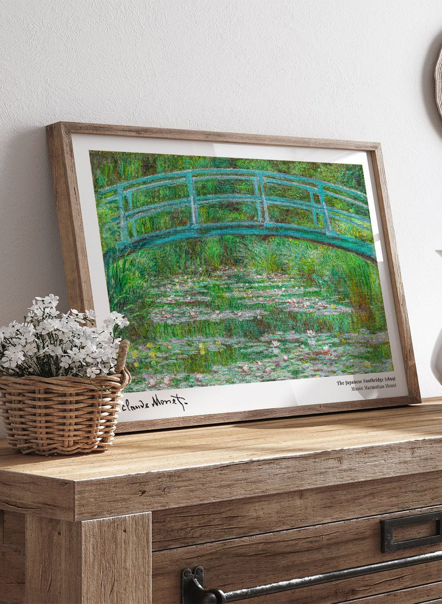 Claude Monet The Japanese Footbridge 1899 Vintage Poster Art Print ...