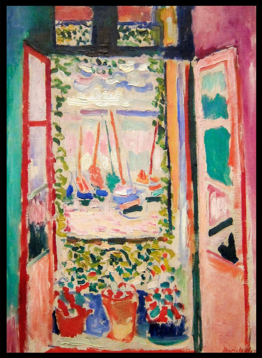 Henri Matisse Open Window 1905 Wall Art Print | Vintage Exhibition ...