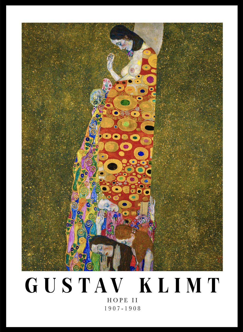 Gustav Klimt Hope II 1907-1908 Vintage Exhibition Poster Art Print ...