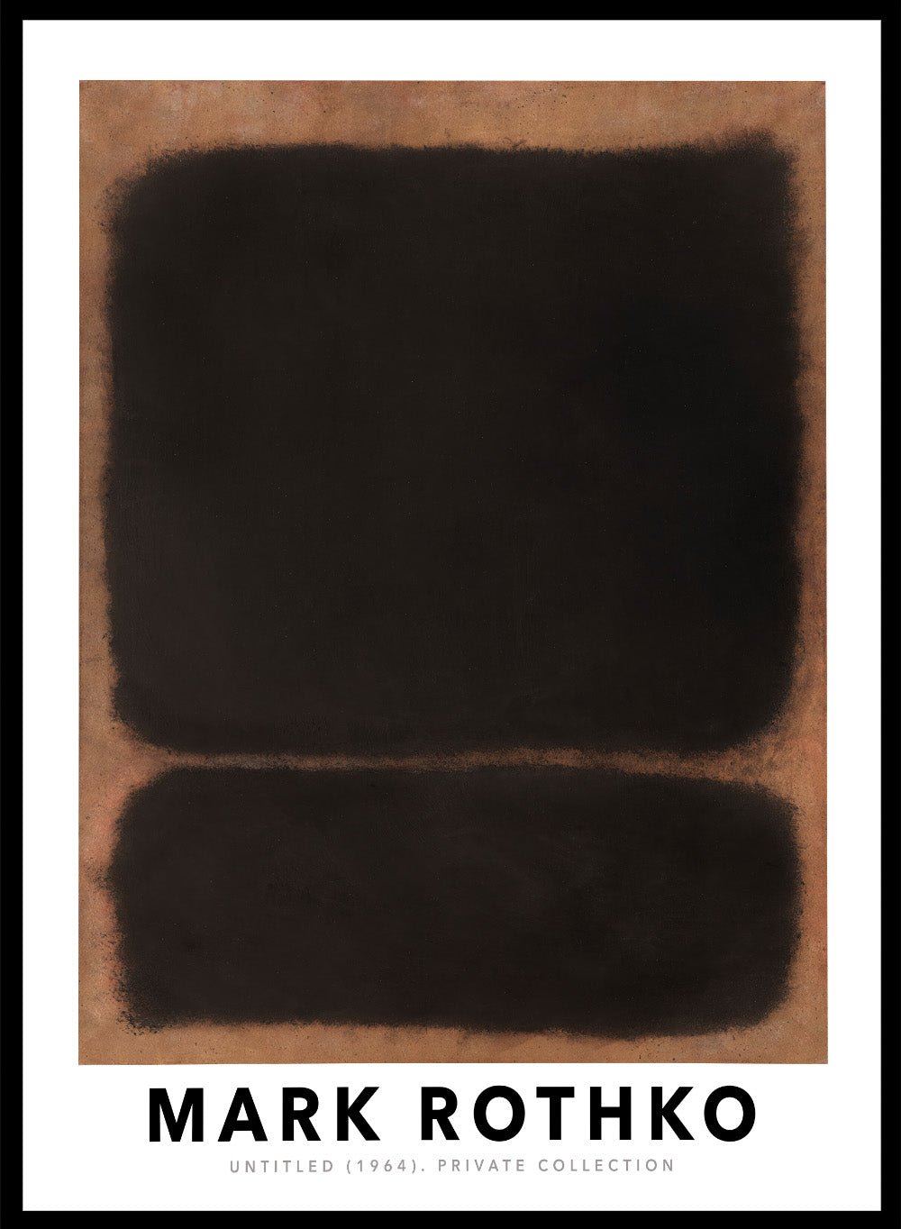 Mark Rothko Untitled 1964 Brown Rust Vintage Poster Colorful Art Print ...