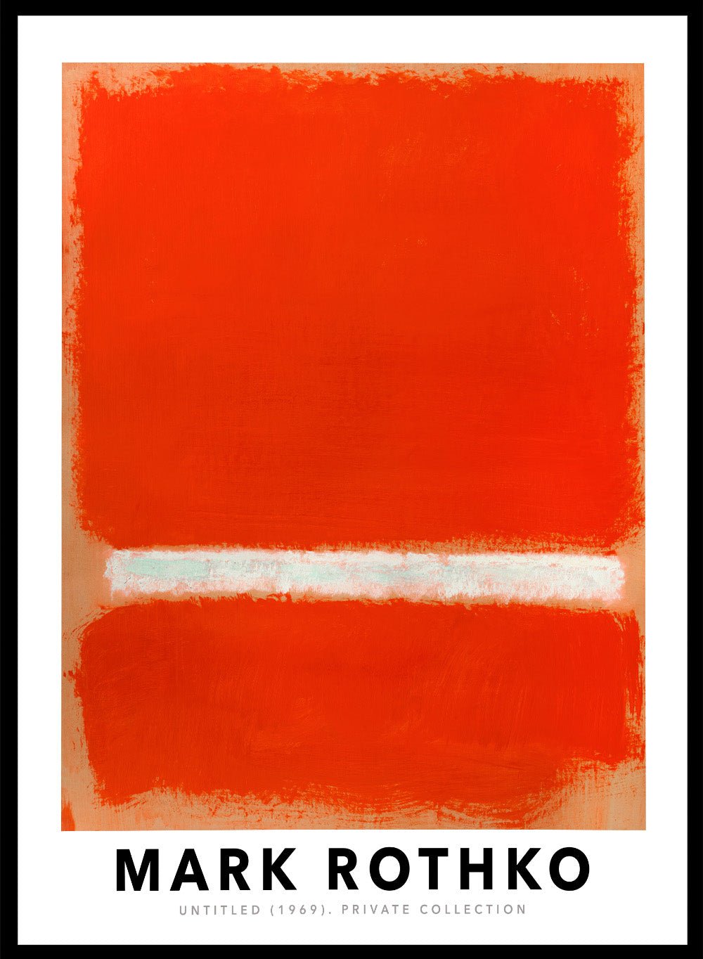 Mark Rothko Untitled 1969 Burnt Orange Vintage Poster Colorful Art ...