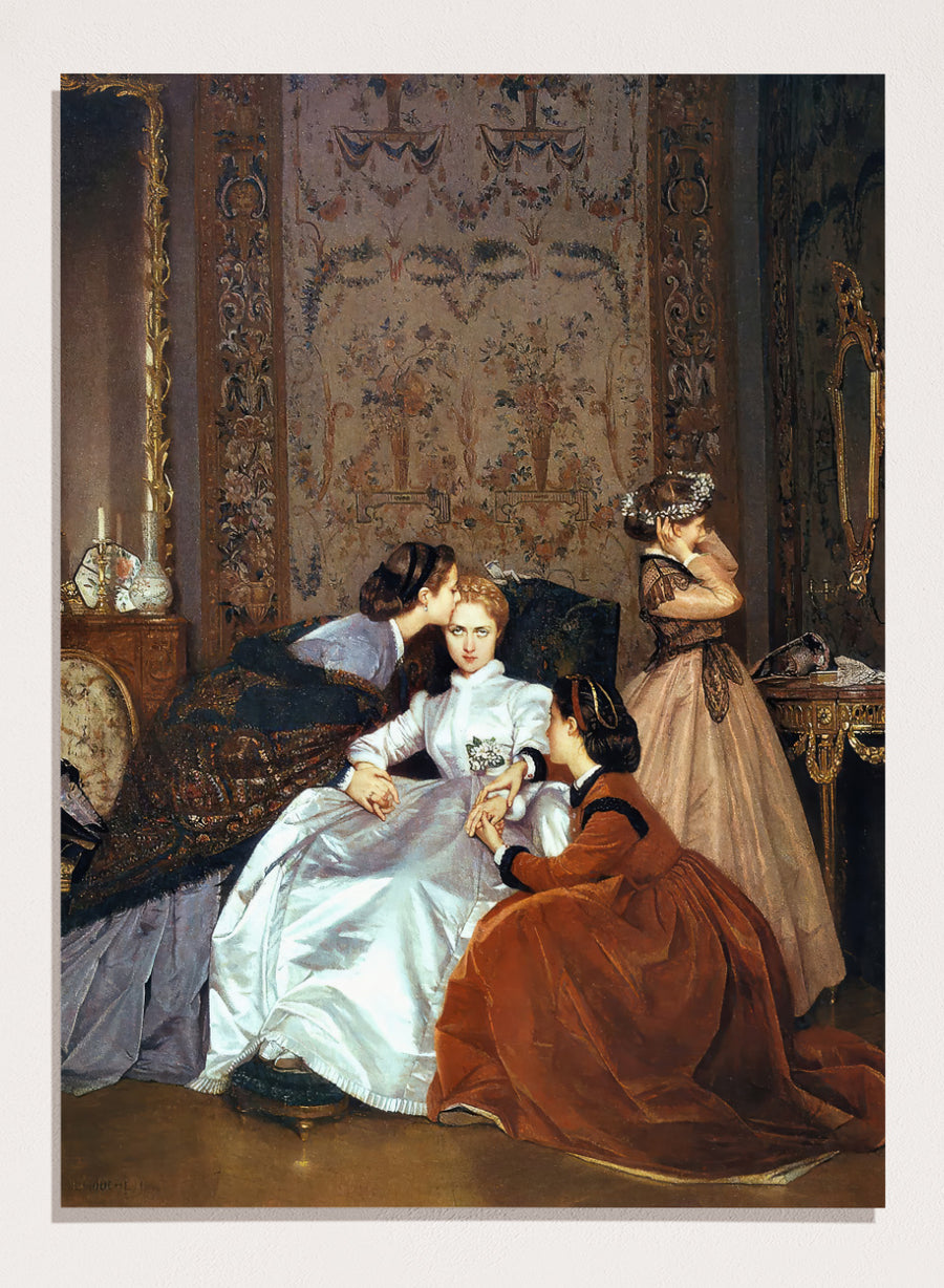 Vintage The Reluctant Bride Art Print | Auguste Toulmouche – Sugar & Canvas