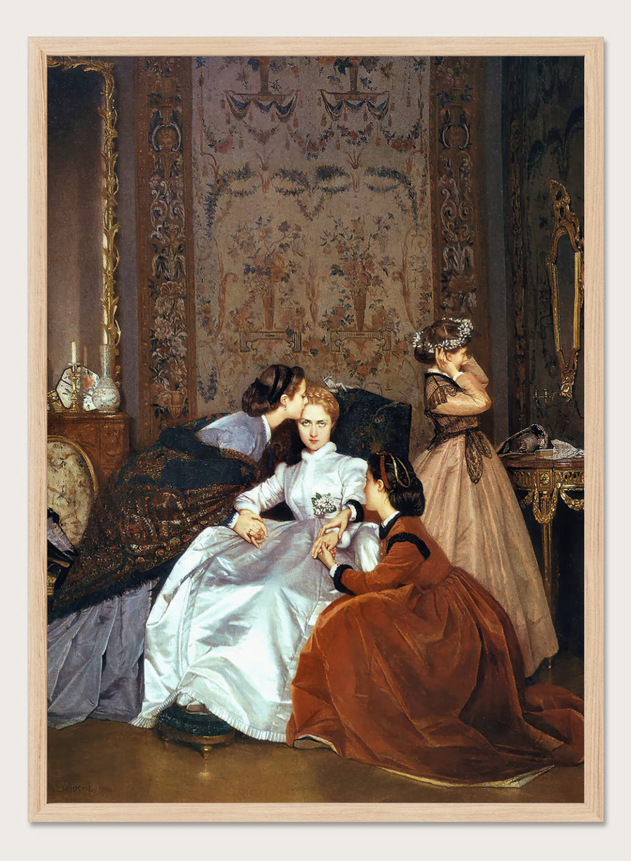 Vintage The Reluctant Bride Art Print | Auguste Toulmouche – Sugar & Canvas