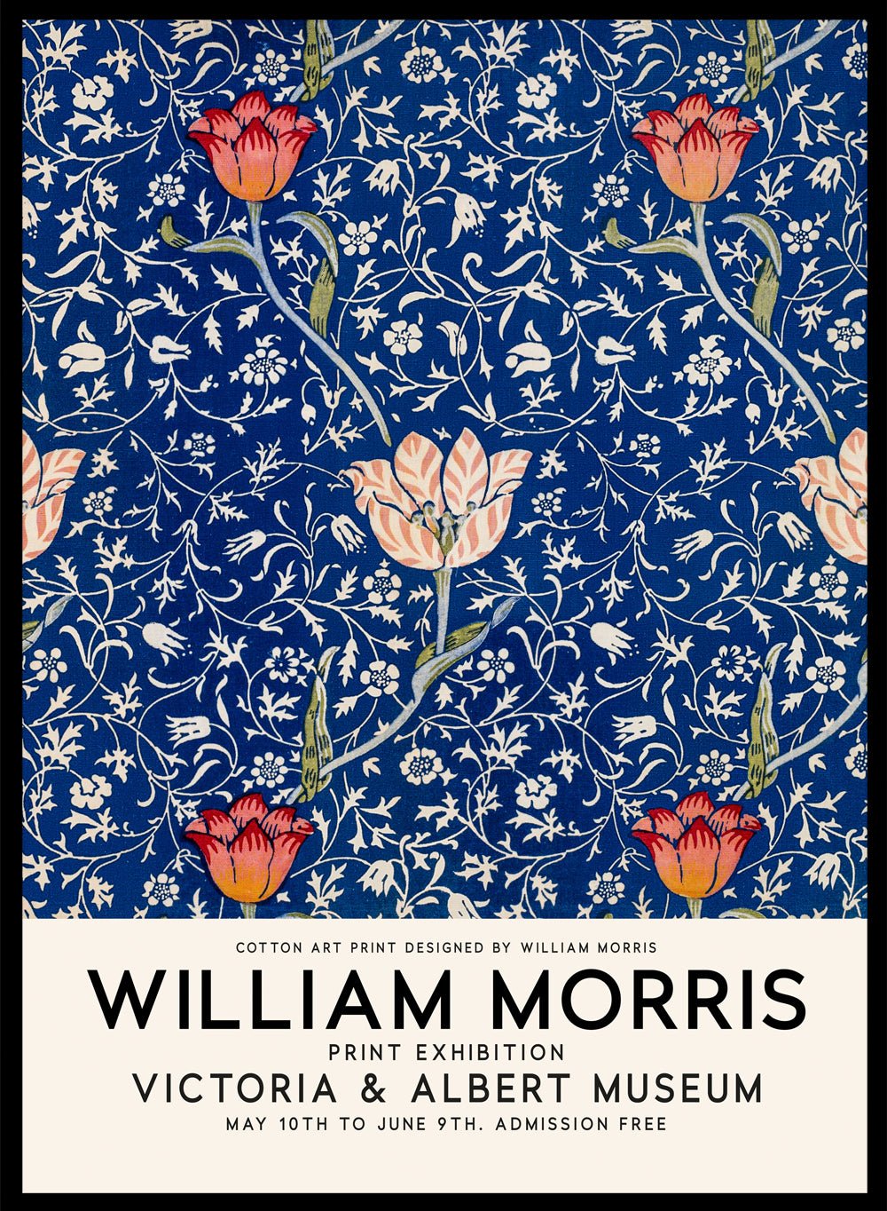 William Morris Willow Bough Vintage Art Print Art Museum Exhibition ...