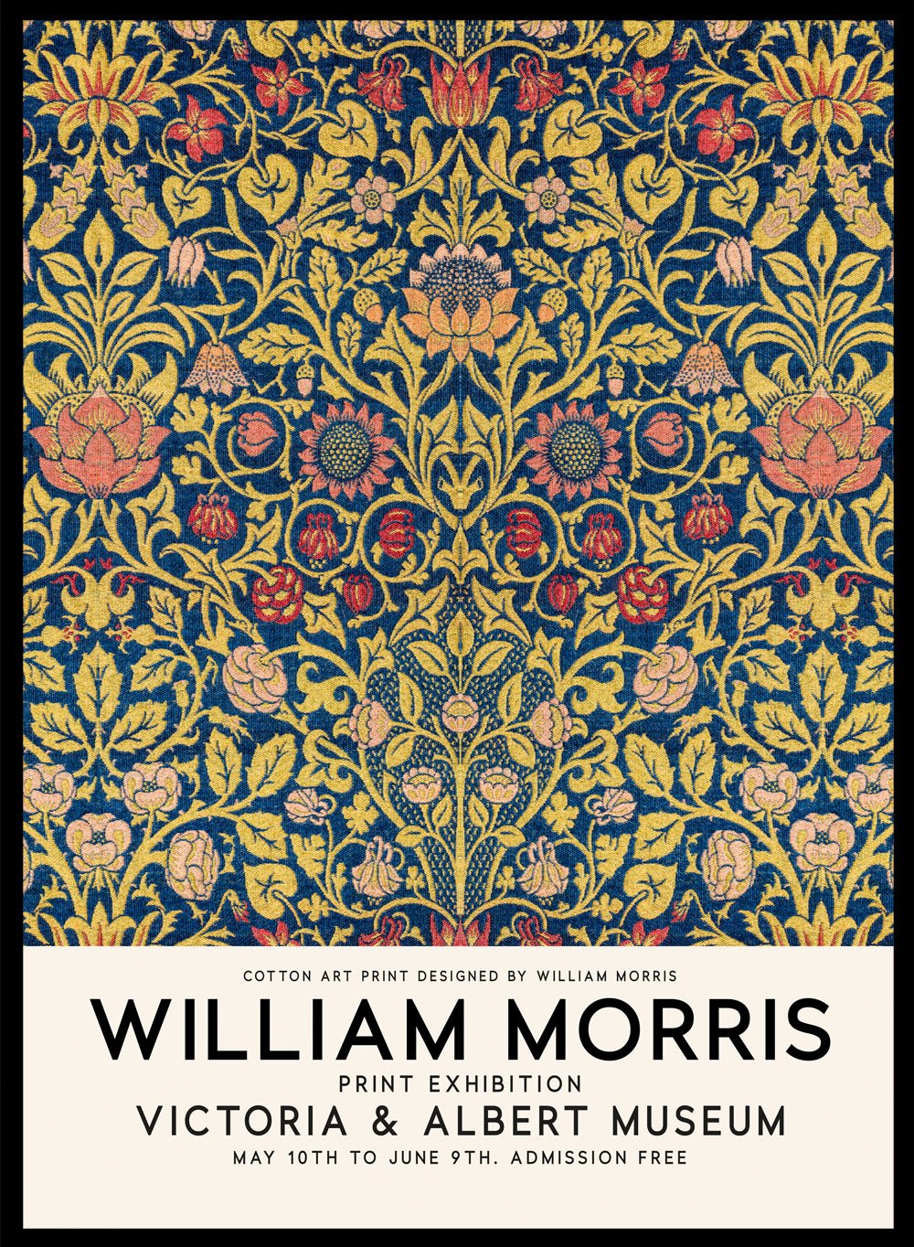 William Morris Violet and Columbine 1883 Vintage Art Print Art Museum ...