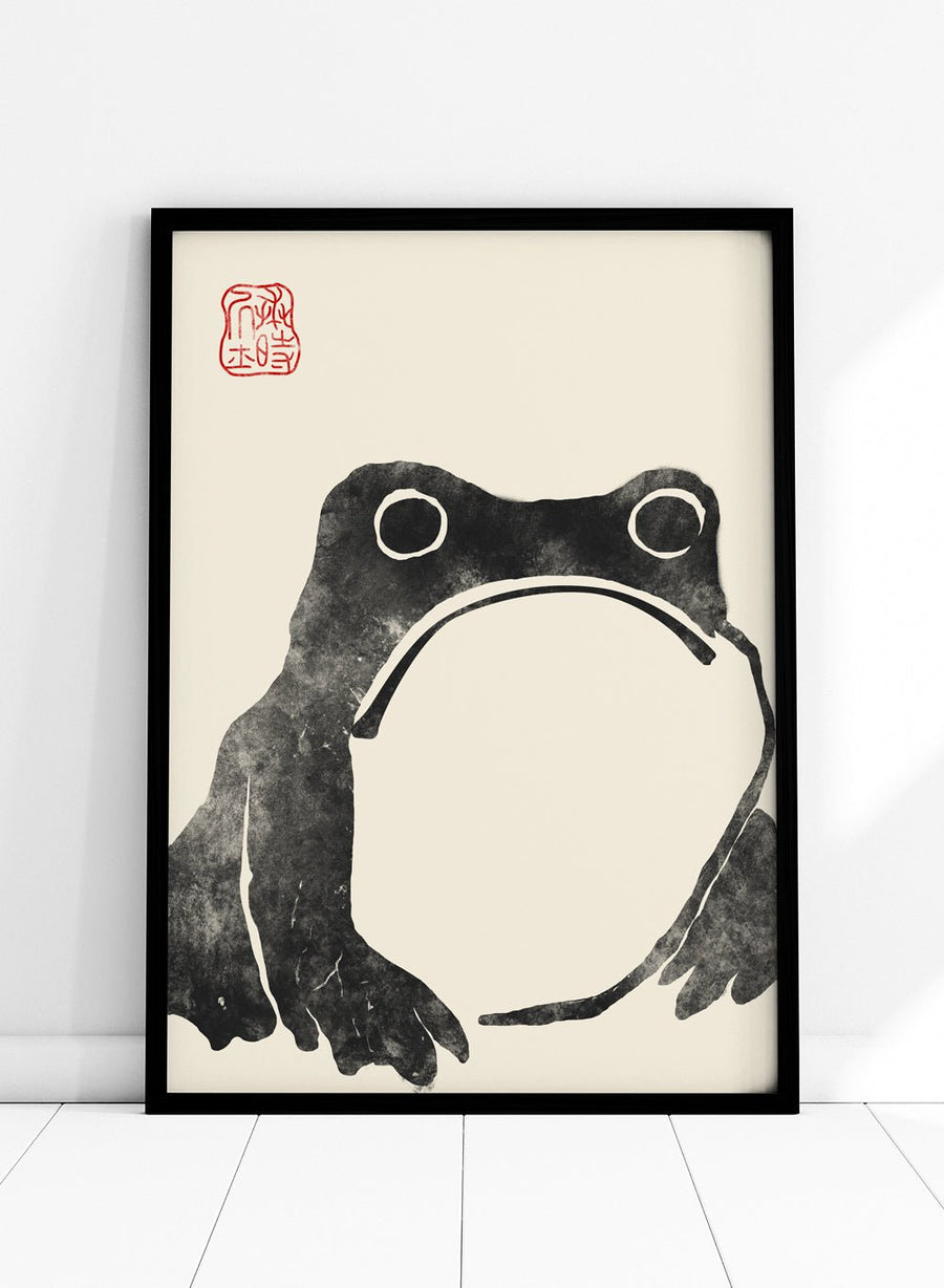 Japanese Frog Matsumoto Hoji 松本奉時 Toad Woodblock Art Print | Japanese ...