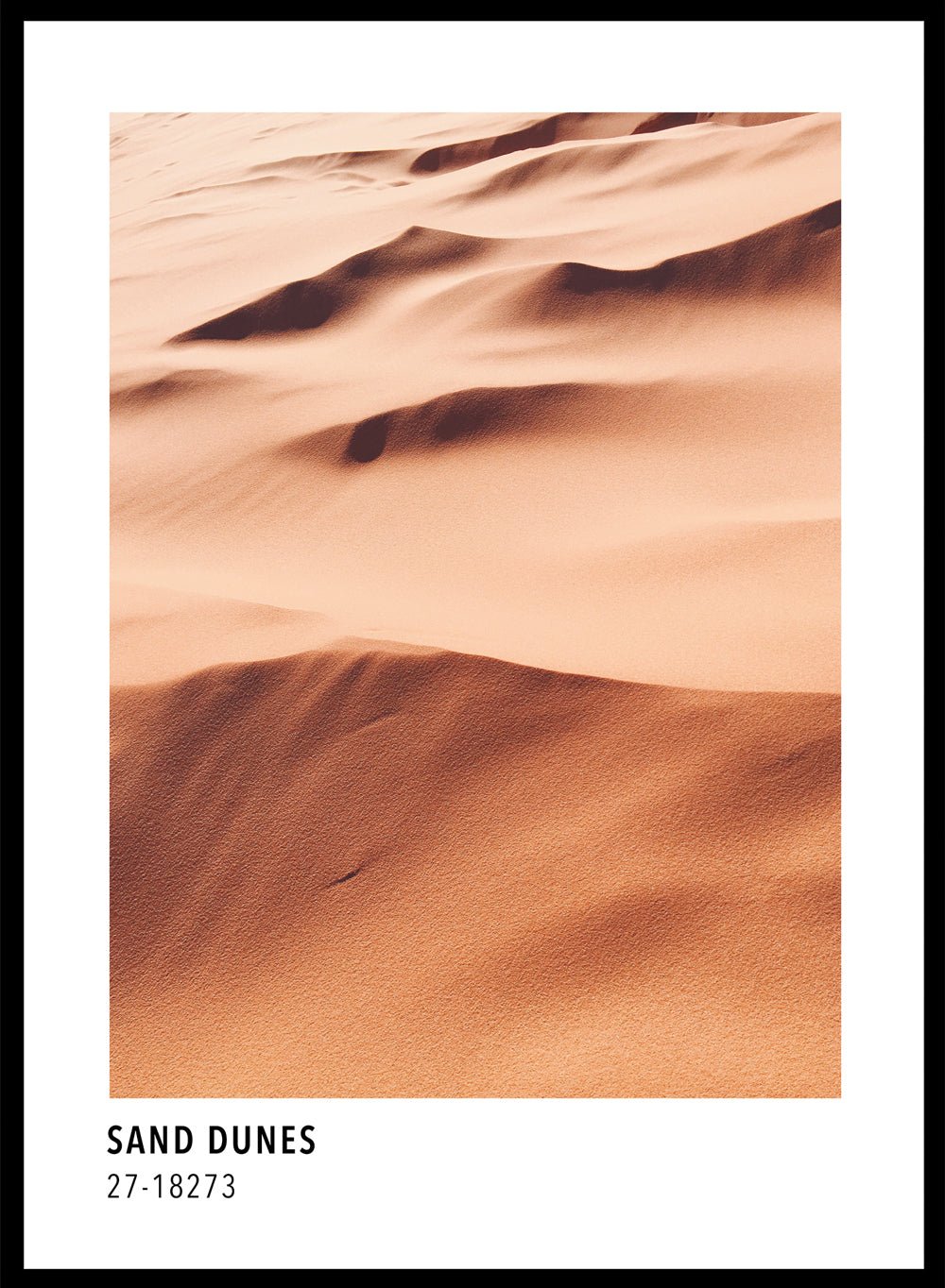 Sand Dunes Orange Pantone Color Card Inspired Art Print | Texture ...